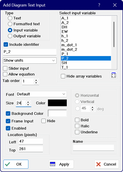 Adding Text Inputs And Outputs In The Diagram Window 4897