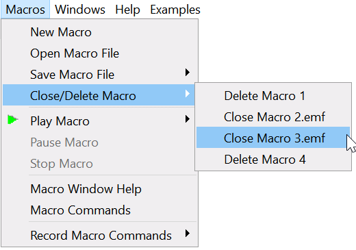 Close/Delete Macro