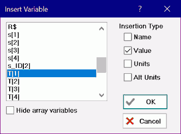Add Table in Diagram Window